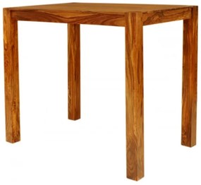 Indický nábytek - Barový jídelní stůl 120x110x80 z indického masivu palisandr Světle medová