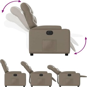 Elektrické polohovací křeslo cappuccino umělá kůže 3204650