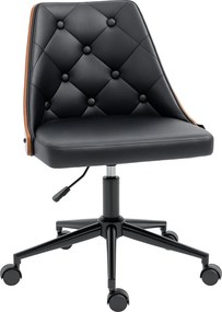 Vinsetto Otočná kancelářská židle - ergonomická židle potažená PU kůží s výškově nastavitelnou funkci houpání pro obývací pokoj, ložnici a kancelář 53