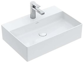 Villeroy & Boch Memento 2.0 - Umyvadlo na desku 50x42 cm, bez přepadu, otvor pro baterii, alpská bílá 4A075101