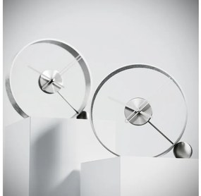 Mclocks Designové stolní hodiny Endless antik silver/silver 32cm