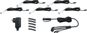 P 93695 Plug&Shine základní sada vestavné svítidlo MicroPen II IP67 3000K 5x0,22W - PAULMANN