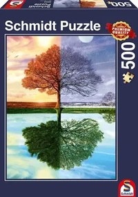 SCHMIDT Puzzle Strom čtyř období / 500 dílků / 34,1 x 48,1 cm
