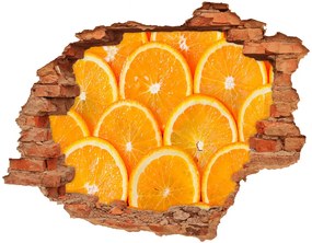 Wallmuralia Samolepící nálepka Plátky pomeranče 90x70 cm