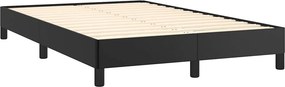 Box spring postel s matrací a LED černá 120 x 190 cm umělá kůže 3270123