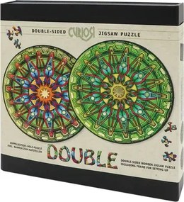 CURIOSI Puzzle Double: Cirkus / 154 dílků / oboustranné / dřevěné