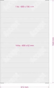 ACCEPT Hlavní orientační tabule ACS 003 (612 x 1024 mm) - stříbrná tabule