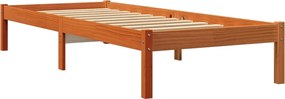 vidaXL Rám postele voskově hnědý 100 x 200 cm masivní borovice [844851]