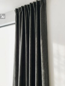 Sinsay - Melírovaný stínící závěs na řasící pásce - šedá