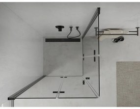 Mexen Lima Duo sprchový kout 80 x 80 cm, 6mm čiré sklo-černý profil, 856-080-080-70-00-02