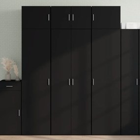 Skříň highboard černá 70 x 42,5 x 185 cm kompozitní dřevo