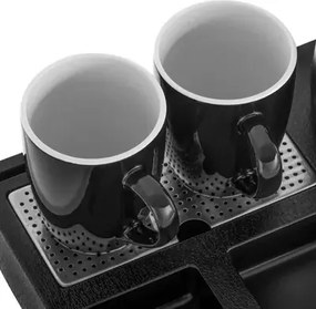 Adler AD 1387 černá / Hotelový set s konvicí / 1 L / 1300 W / 2 šálky