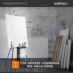 Malířský stojan Walimex pro – 60-180 cm, 140 cm, černá (1021453)