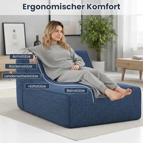 Costway Nafukovací lehátko ergonomická nafukovací líná pohovka