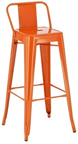 Kovová barová židle Mason - Oranžová