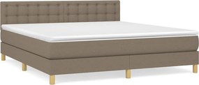 Box spring postel s matrací taupe 160x200 cm textil 3140949