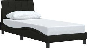 Rám postele bez matrací Hanko černá 90x190 cm textil 3310358