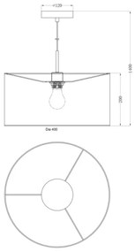 Globo 15188H - Lustr AMY I 1xE27/60W/230V