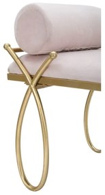 Designová lavice Nancilea 112,5 cm růžová