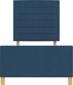 Rám postele s čelo Modrá 90 x 200 cm textil 3344626