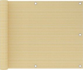 Balkonová zástěna béžová 75 x 300 cm HDPE 310908