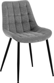 Jídelní židle Sardna manšestr – šedá