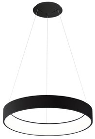 ACB Iluminacion Zavěsné LED svítidlo DILGA, ⌀ 90 cm, 126W, CRI90, CCT switch 2700-3000K Barva: Černá, Stmívání: DALI/PUSH