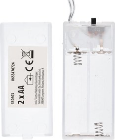 Papírová LED hvězda 43 cm, na baterie