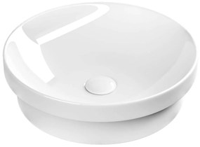 Sapho - Umyvadlo, průměr 43 cm, bez přepadu, bez otvoru pro baterii, bílá 3041