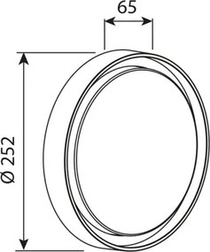 LED svítidlo McLED Andromede R 14W 3000K IP65 černá ML-516.005.19.0