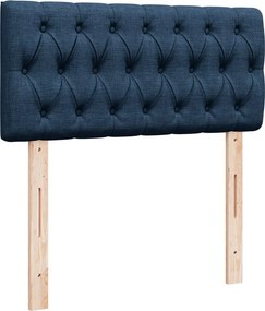 Box spring postel s matrací modrá 90x190 cm textil 3285756