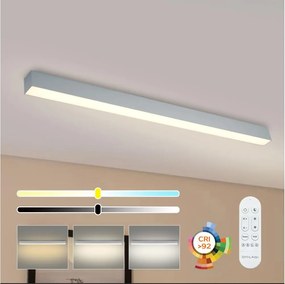 Brilagi - LED Stmív. stropní svítidlo SLEEKLINE LED/40W/230V Wi-Fi Tuya stříb+DO
