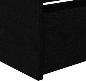 Daybed se zásuvkou Černý dub 75 x 190 cm Kompozitní dřevo 3334007