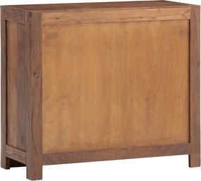 furniture-nabytek.cz - Komoda Osvaro akácie - Stříbrné kovové úchytky
