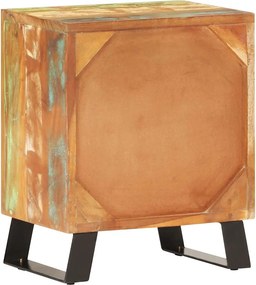Noční stolek 40 x 30 x 50 cm masivní recyklované dřevo 320377