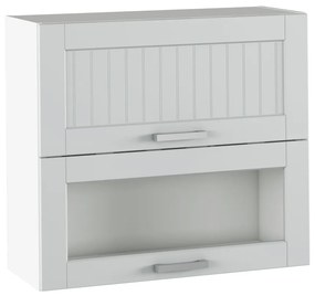 Horní kuchyňská skříňka Janne Typ 13 (světle šedá + bílá). 1021204