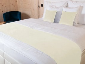 Biante Sametový přehoz/běhoun na postel Velvet Premium SVP-003 Smetanový 50x180 cm