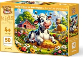 ART PUZZLE 35321 Puzzle Roztomilá kravička a přátelé / 50 dílků / od 4