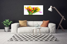 Obraz na plátně Tulipány Květiny Rostlina 125x50 cm