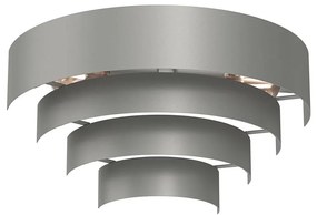 Nástěnné svítidlo RINGS 2xE27/15W/230V šedá