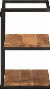 vidaXL Nástěnná police 40 x 30 x 50 cm masivní akáciové dřevo a železo [372749]