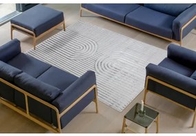koberec LIRA E2557 geometrický, strukturální, moderní, glamour šedá velikost 240x330 cm | krásné koberce cz