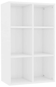 Knihovna/příborník Briens - bílá vysoký lesk | 50x25x80 cm