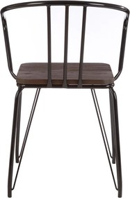 Černá/v přírodní barvě jídelní židle z jilmového dřeva District – Premier Housewares