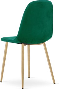 Jídelní židle PADVA VELVET, zelená