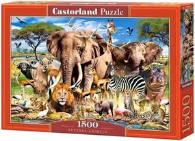 Castorland 151950 Zvířata ze savany / 1500 dílků / od 9 let