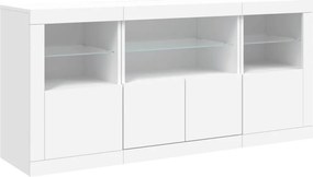 Příborník s LED osvětlením bílý 142,5 x 37 x 67 cm 3209065