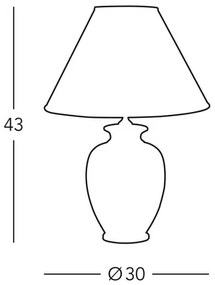 Kolarz 0014.73.4 - Stolní lampa GIARDINO 1xE27/100W/230V
