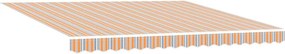Stahovací markýza Vícebarevný 400 × 300 cm Textil a kov 3330572