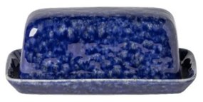 Máslenka ABBEY modrá 19 x 10 x 8 cm keramická